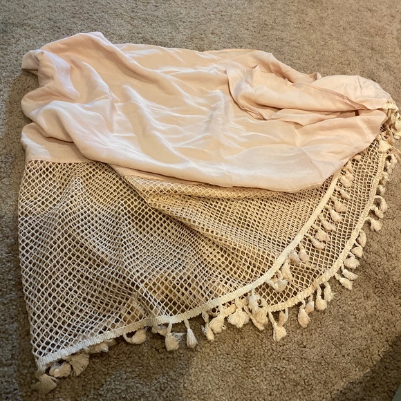 Swim | Womens Osfm Peach Colored Swimsuit Sarong New | Poshmark